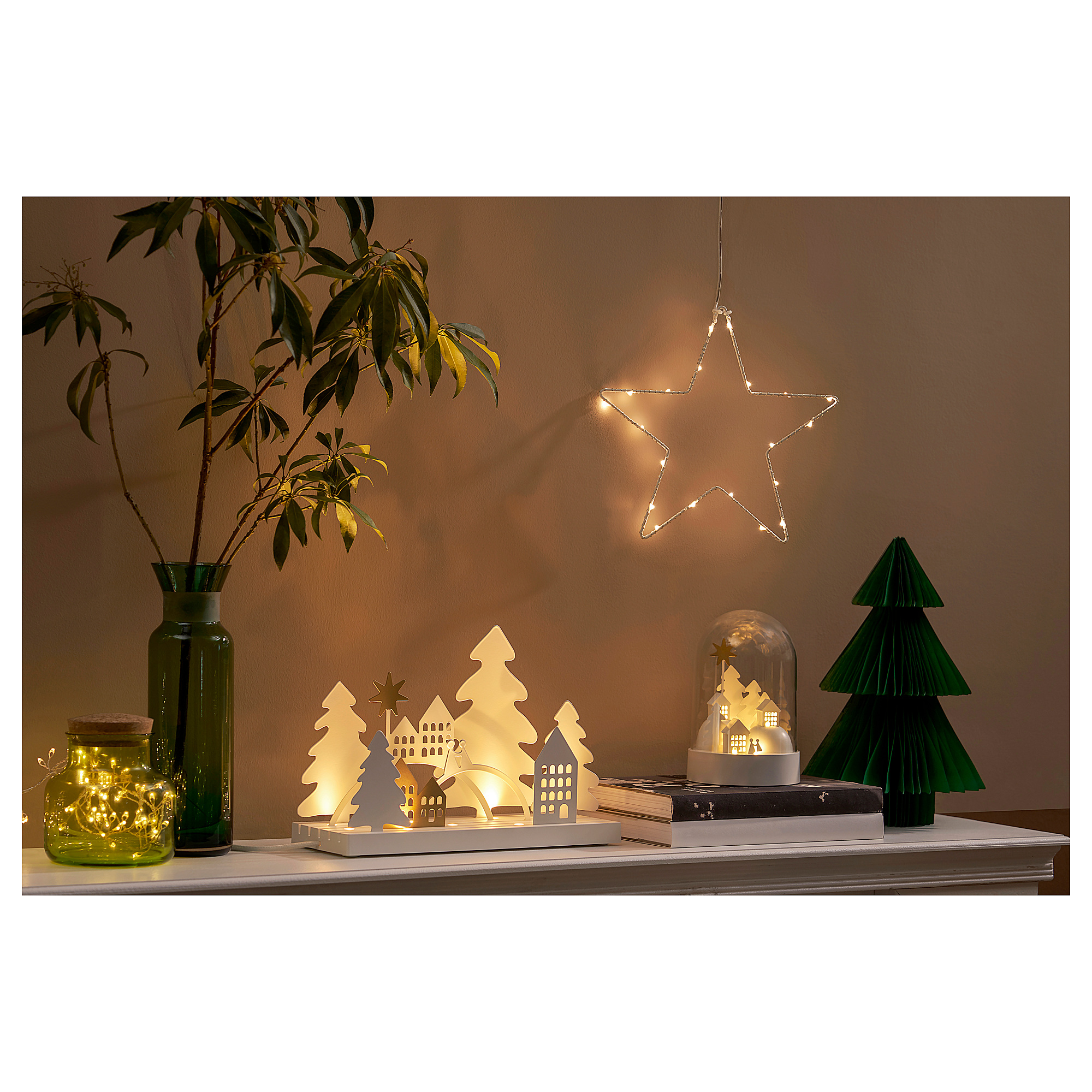 STRÅLA LED-lauakaunistus kuppel/küla töötab patareidega 18 cm | IKEA Eesti