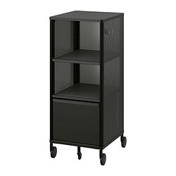 BEKANT storage unit on castors mesh/black | IKEA Lietuva