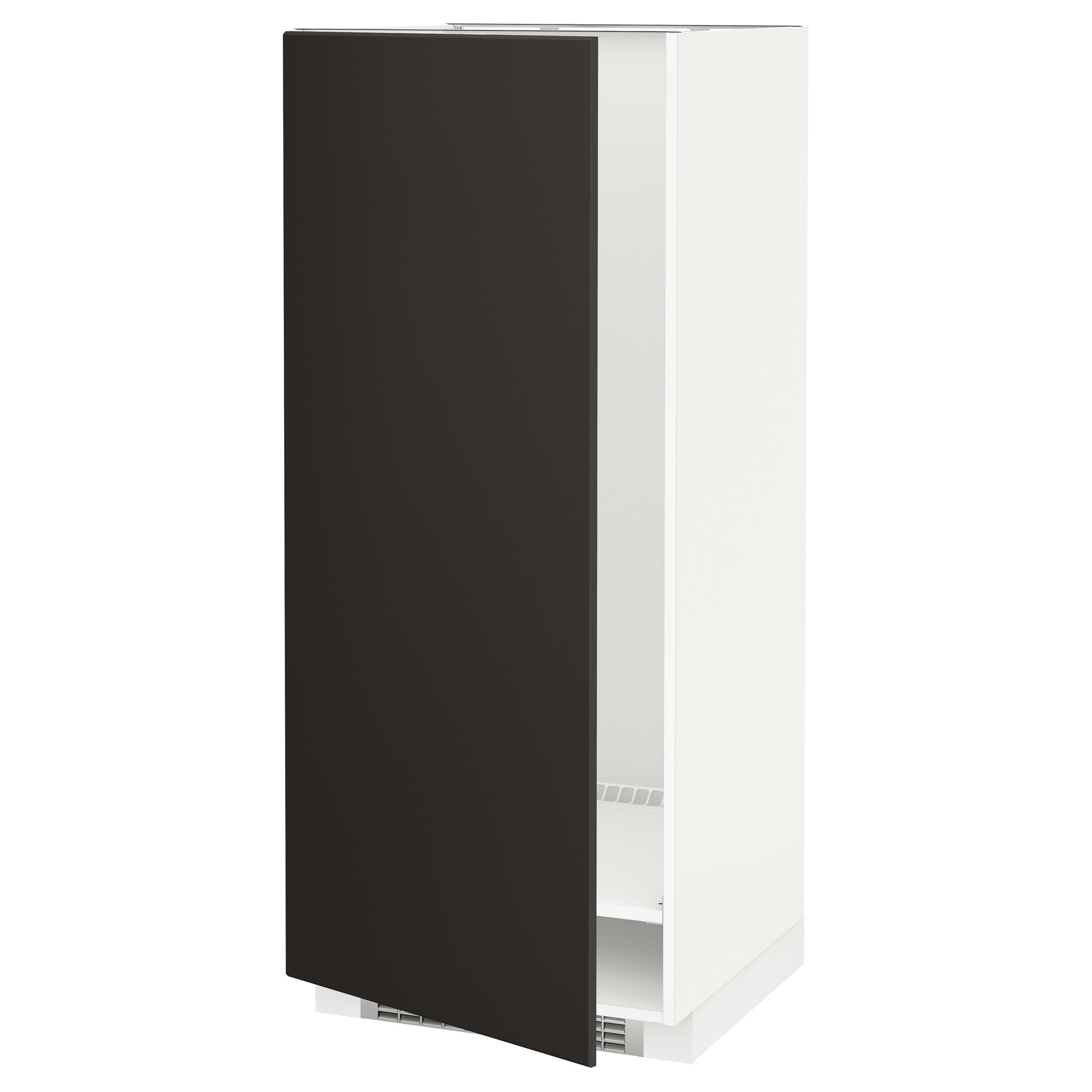 METOD high cabinet for fridge/freezer white/Kungsbacka anthracite ...
