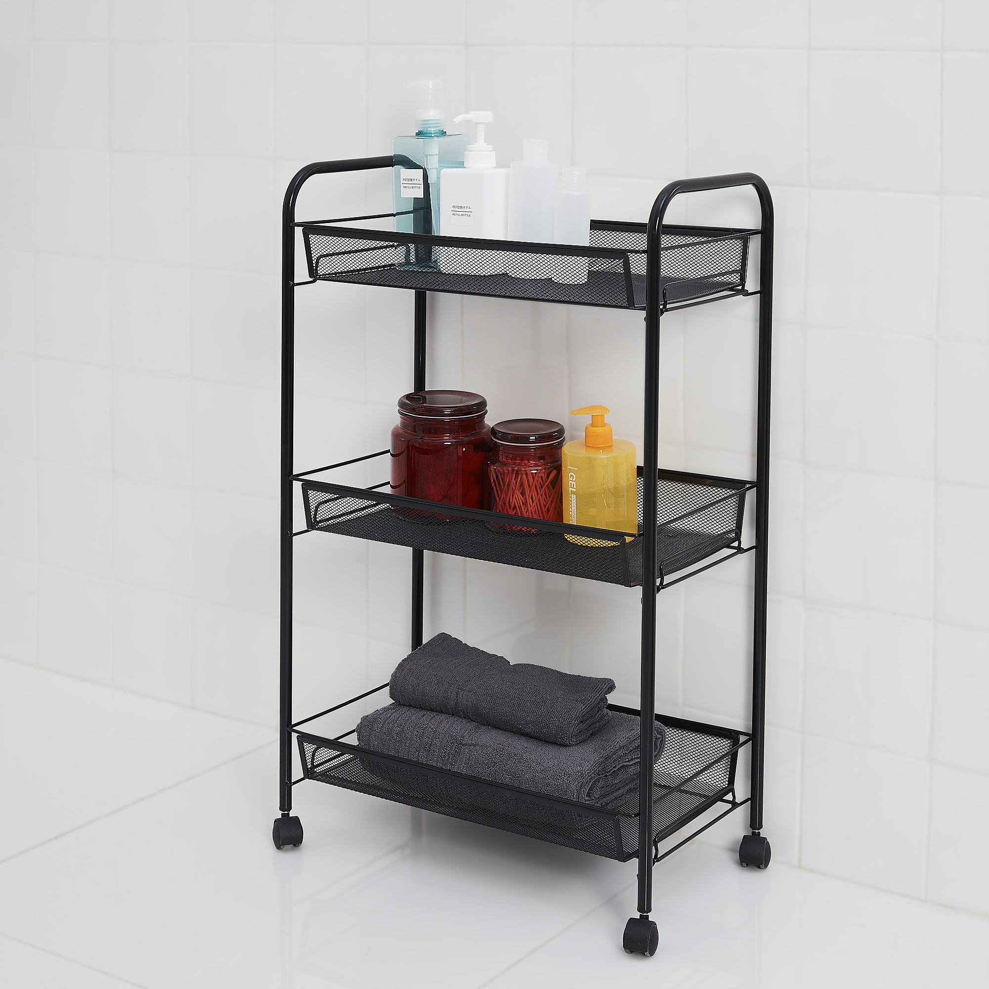 HORNAVAN ratastega riiul must 48x77 cm | IKEA Eesti