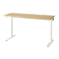 MITTZON desk oak veneer/white | IKEA Eesti
