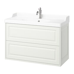 RUTSJÖN/TÄNNFORSEN sahtlitega vkapp/valamu/segisti valge | IKEA Eesti