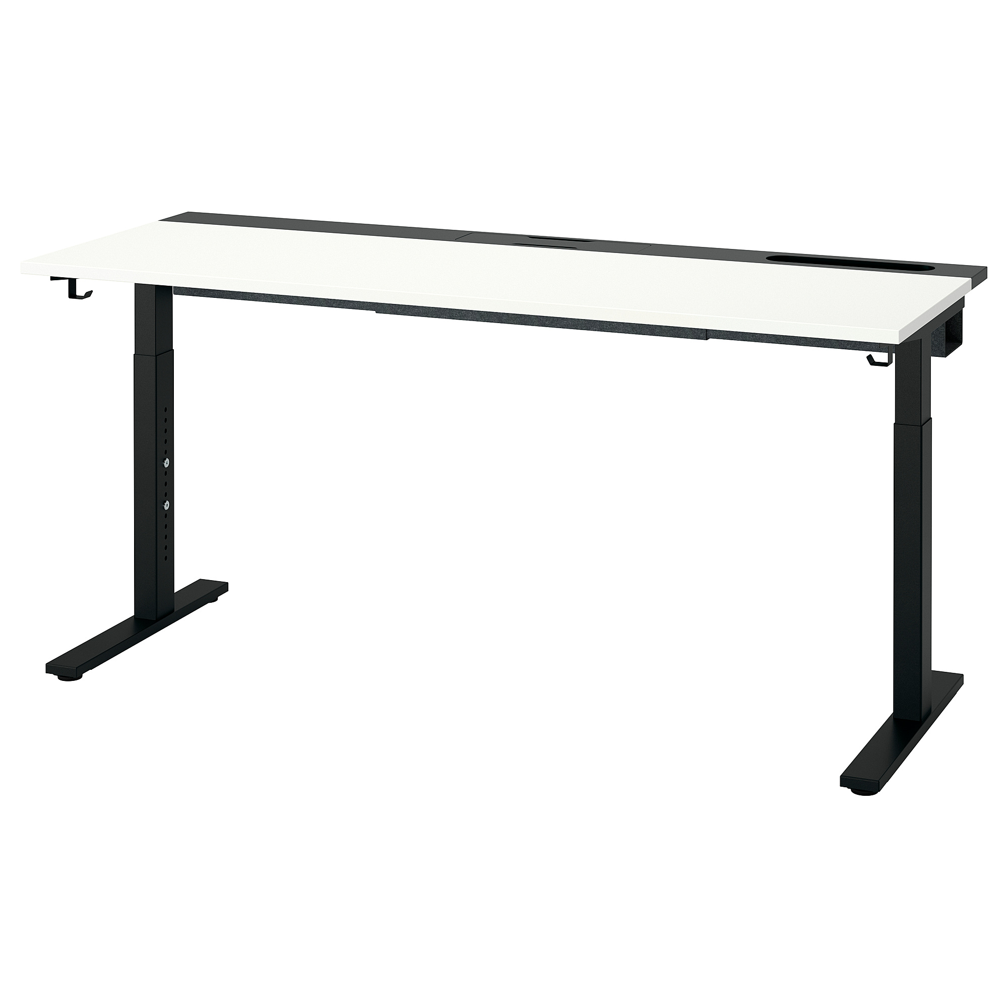 MITTZON desk white/black 160x60 cm | IKEA Eesti