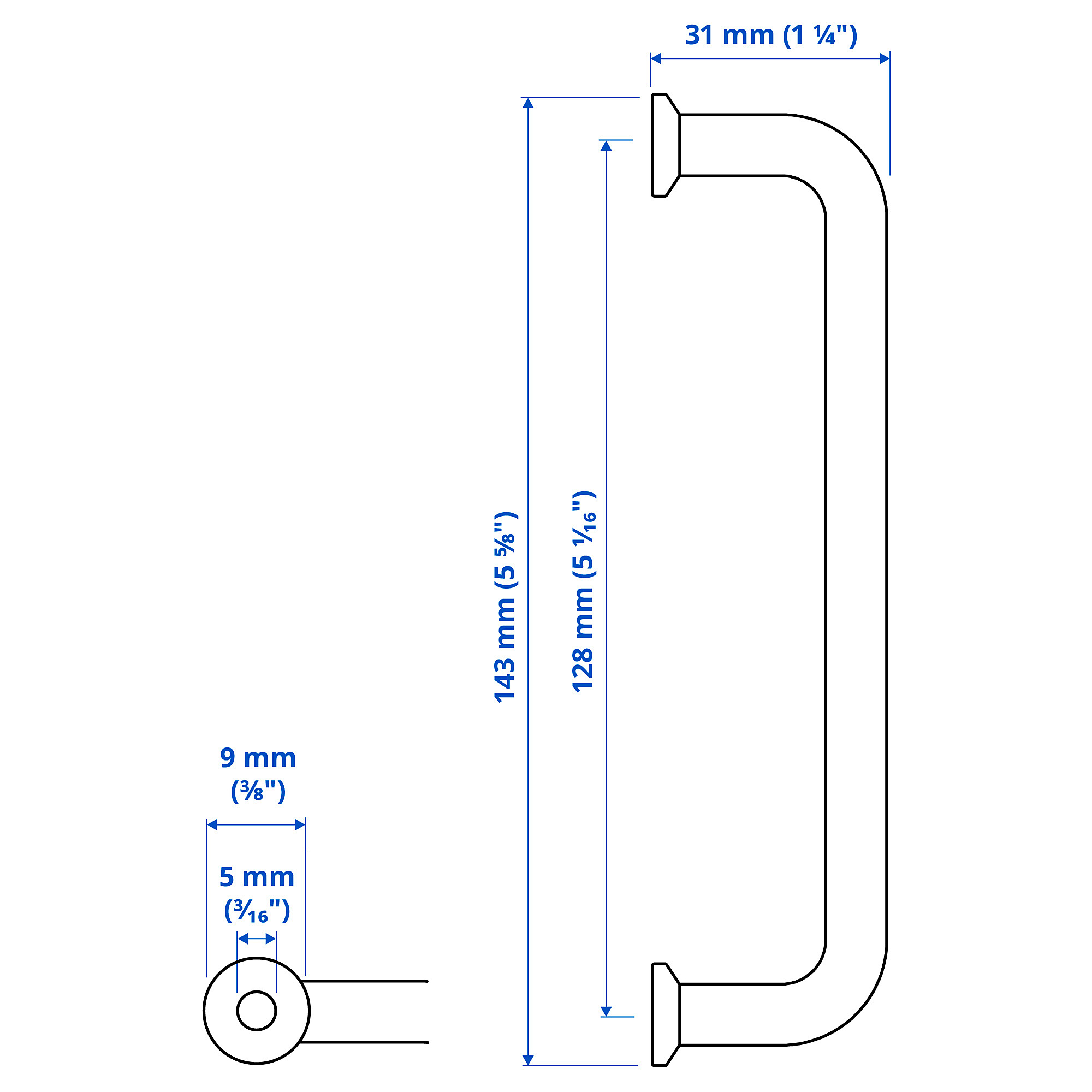 BAGGANÄS rankena smėlinė 143 mm | IKEA Lietuva