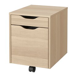 ALEX stalčių spintelė baltas beicas/ąžuolo raštas | IKEA Lietuva