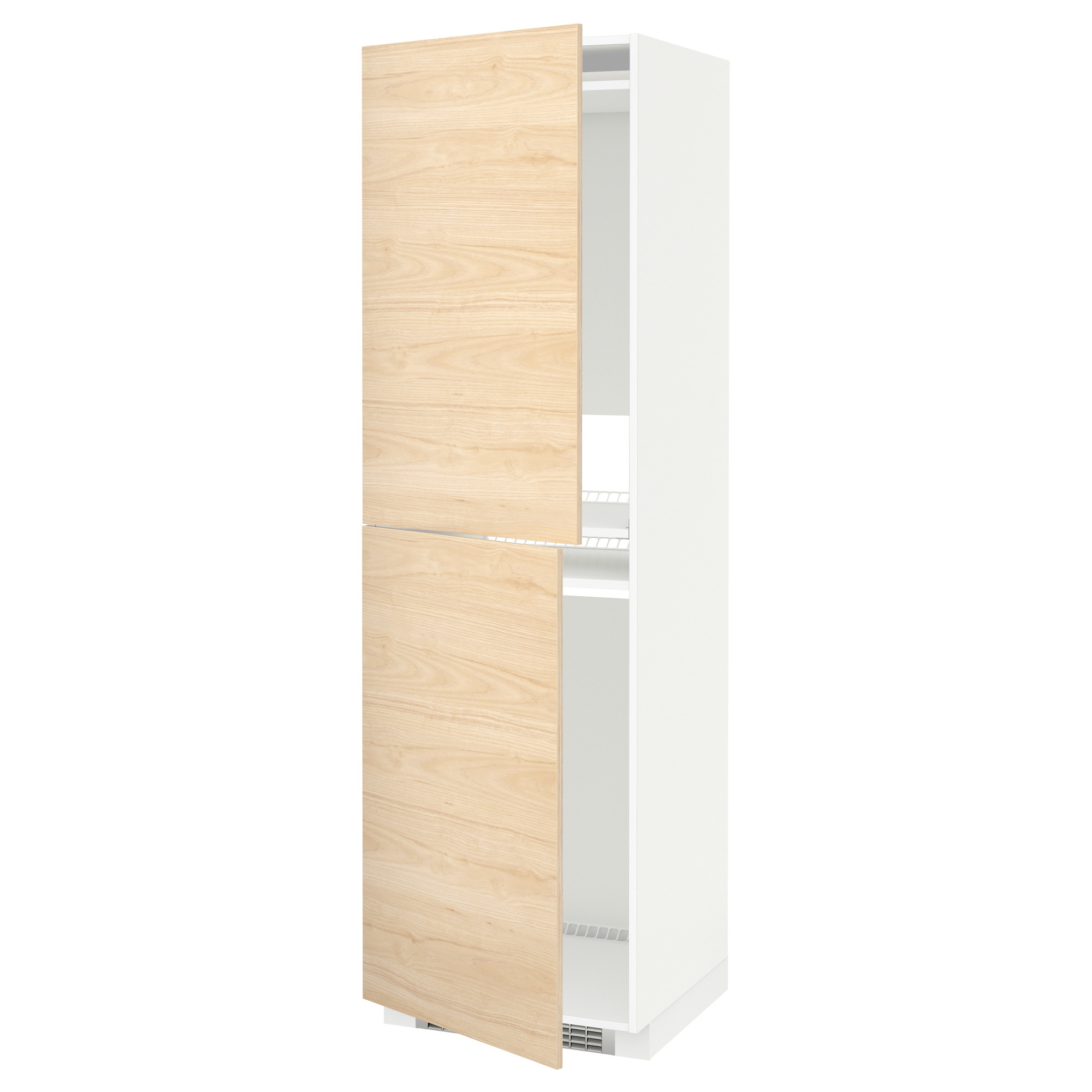 METOD high cabinet for fridge/freezer white/Askersund light ash effect ...
