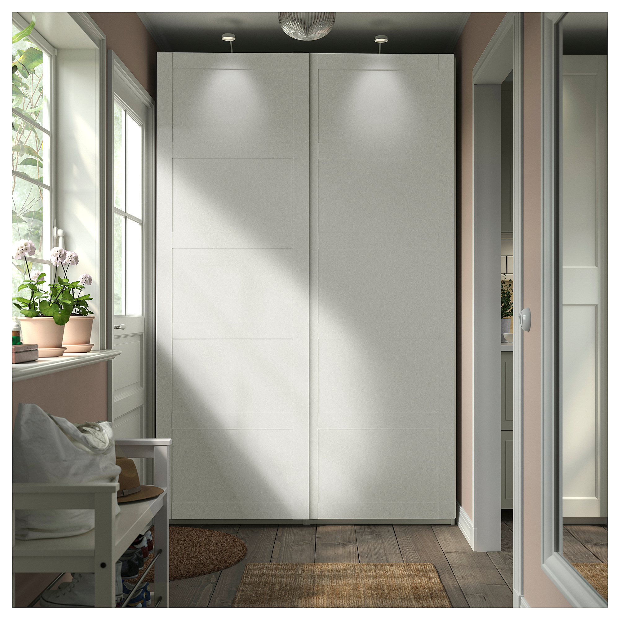 PAX/BERGSBO wardrobe combination white/white 150x66x236 cm | IKEA Eesti