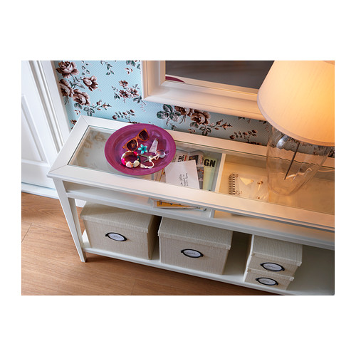 LIATORP console table white/glass 133x37 cm | IKEA Latvija