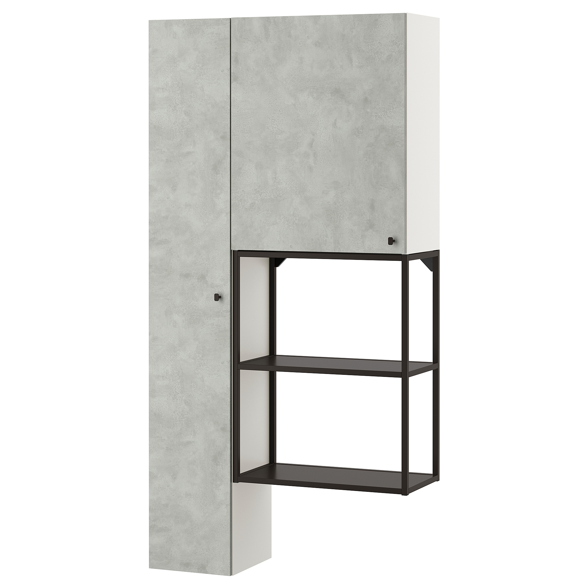 ENHET riiul/kapp antratsiidi tooni/betooniimitatsioon 90x32x180 cm ...