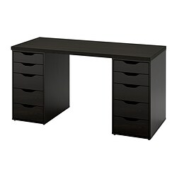 ALEX/LAGKAPTEN desk black-brown | IKEA Eesti