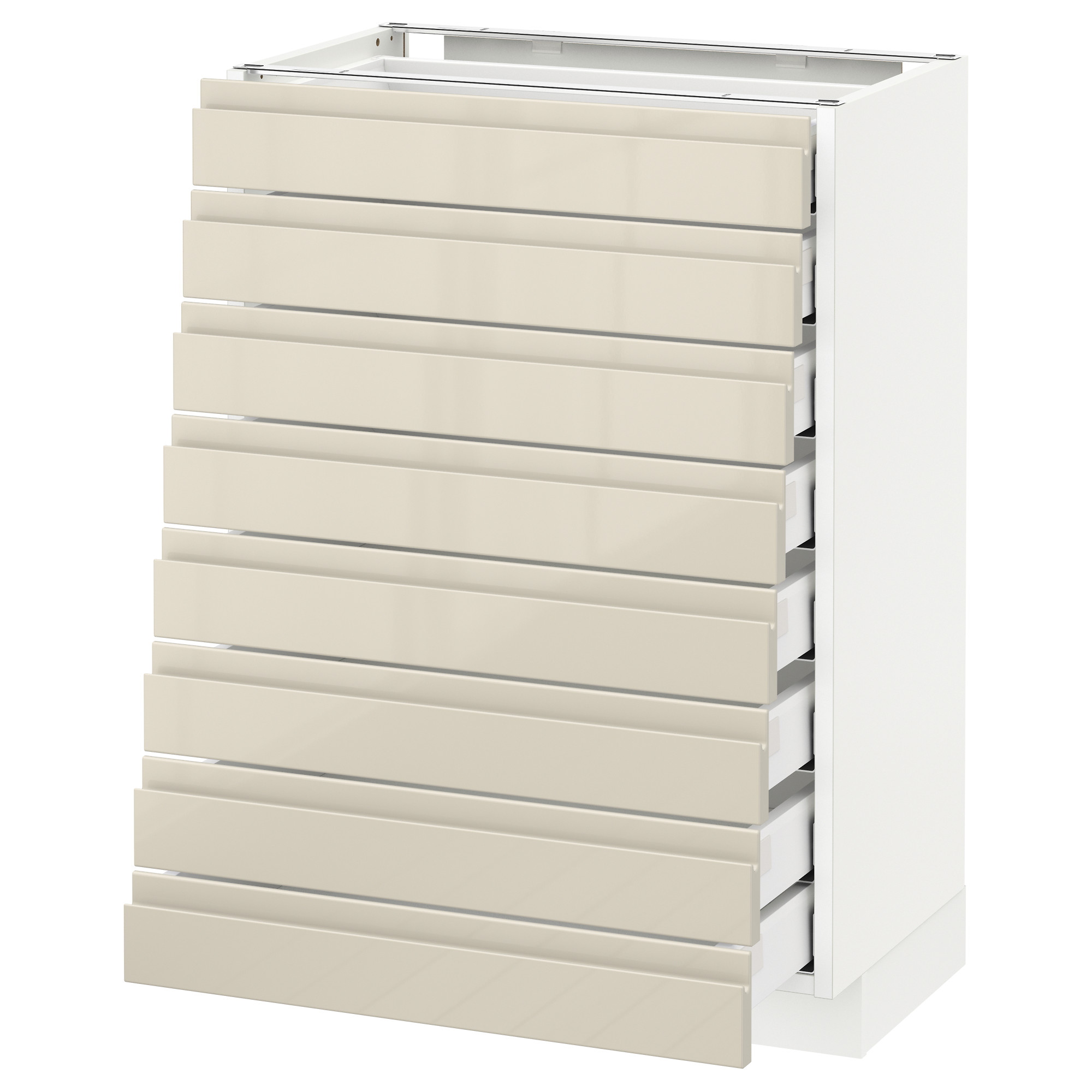 METOD/MAXIMERA p. spint., 8 pr., 8 ž. stalčiai balta/Voxtorp blizgi ...