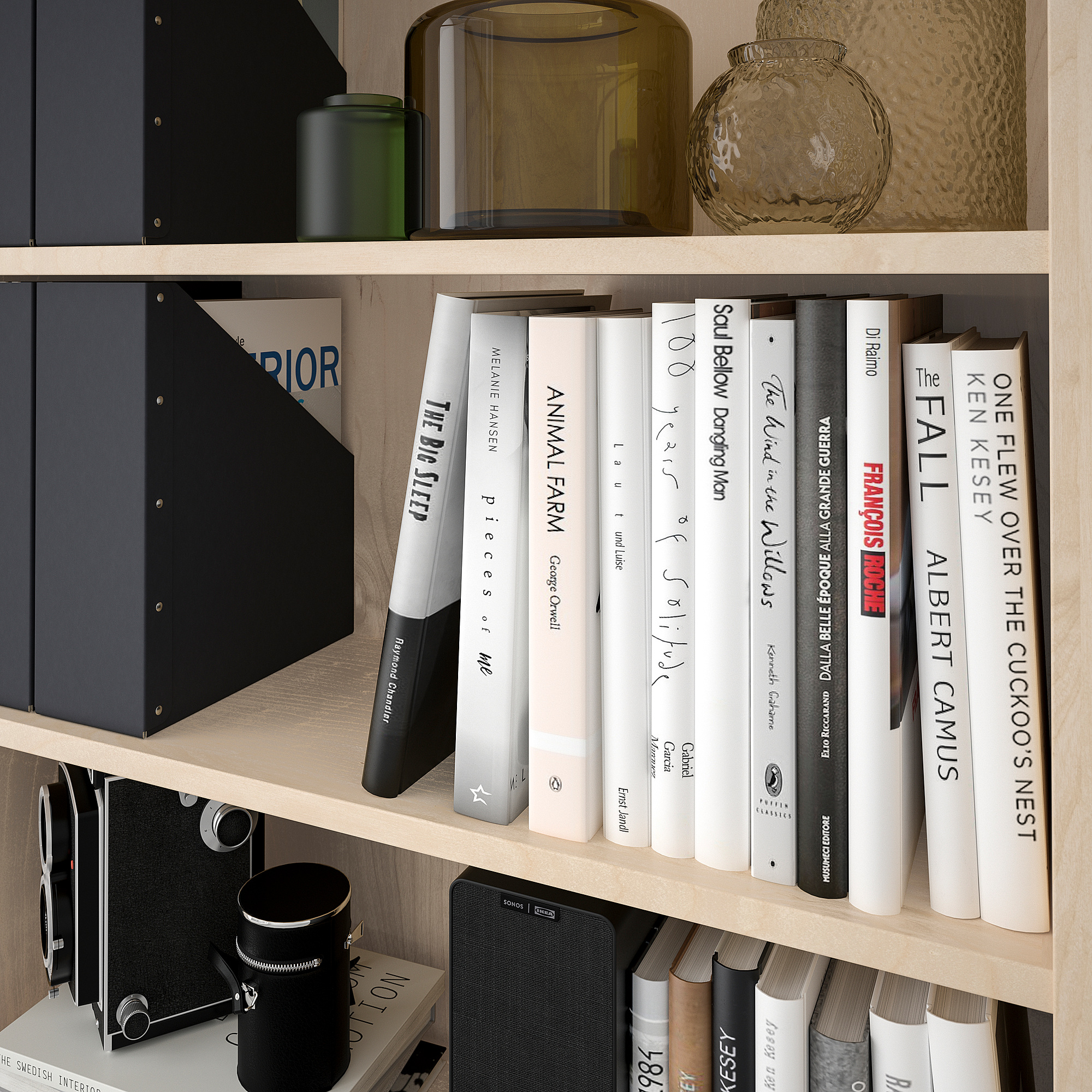 BILLY bookcase birch veneer 215/135x28x237 cm | IKEA Eesti