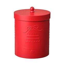 VINTERFINT tin with lid dark red | IKEA Latvija