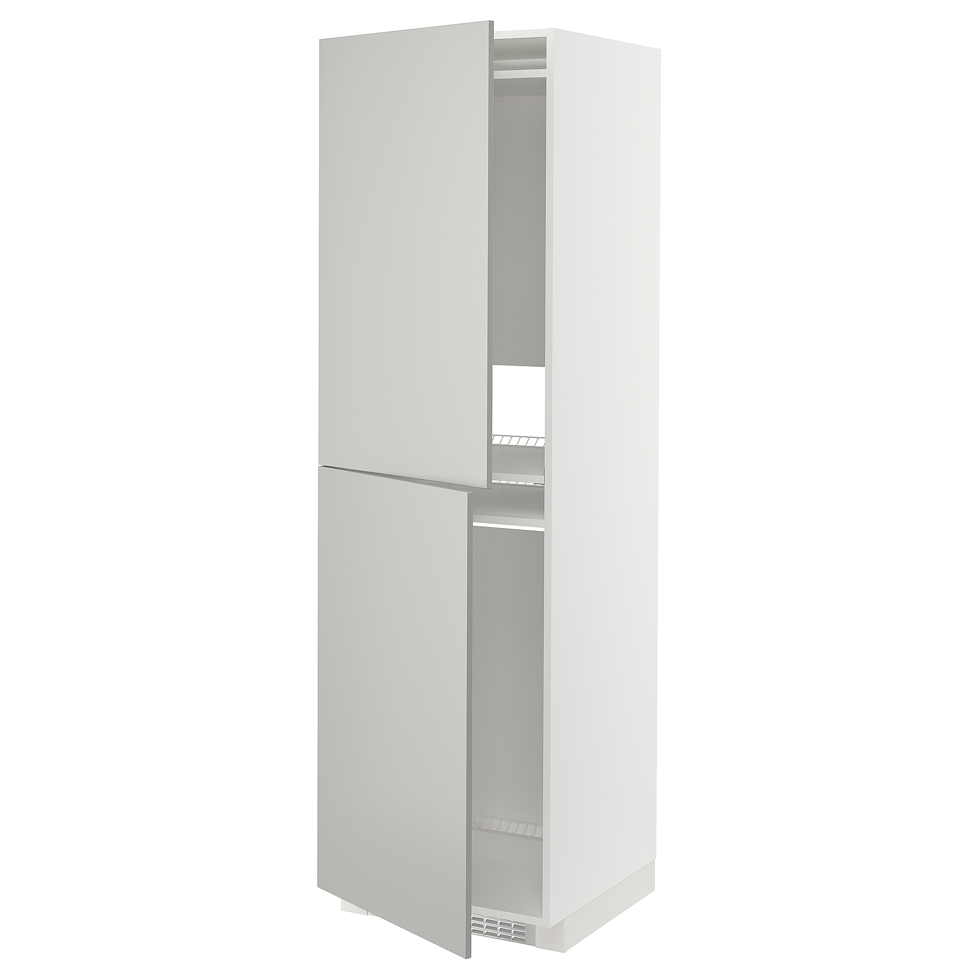 METOD high cabinet for fridge/freezer white/Havstorp light grey ...