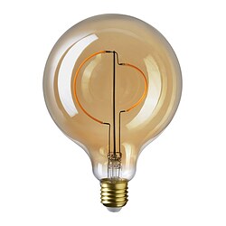 MOLNART LED bulb E27 150 lumen globe brown clear glass | IKEA Latvija