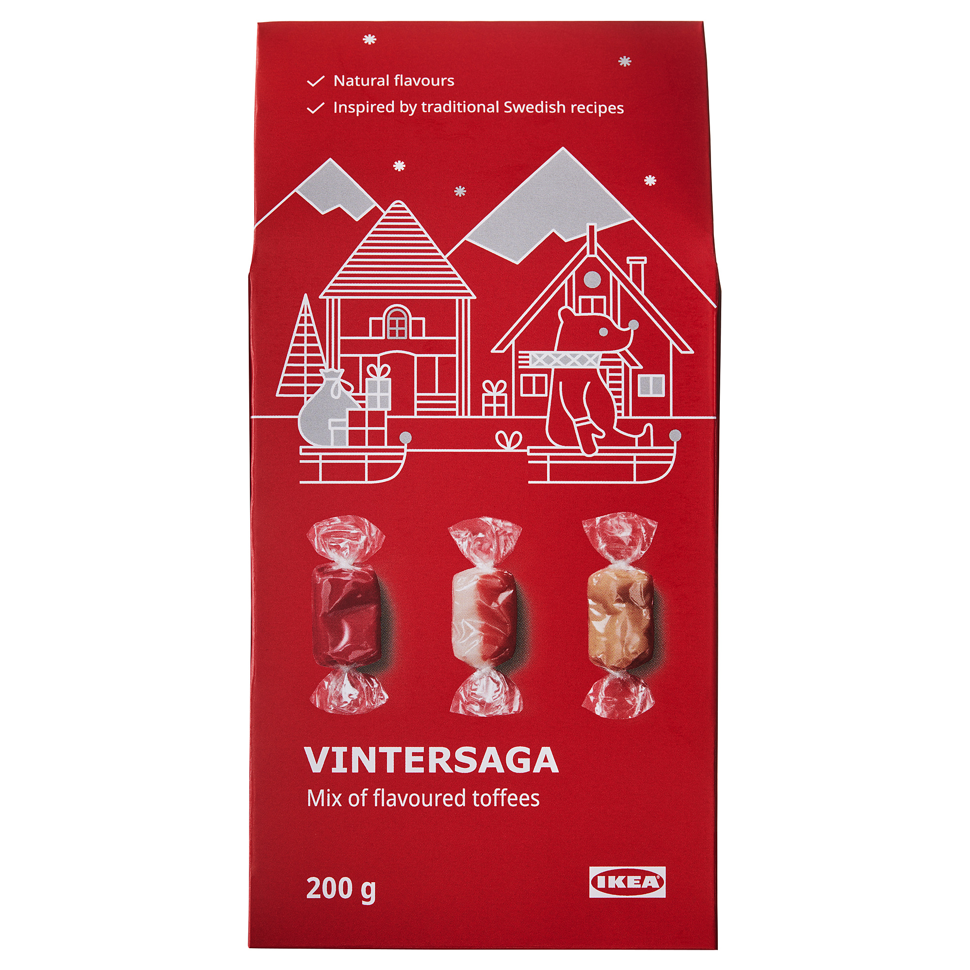 VINTERSAGA mix of flavoured toffees 200 g | IKEA Lietuva