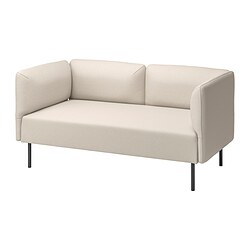 LILLEHEM 2-seat modular sofa Vissle/beige metal | IKEA Lietuva