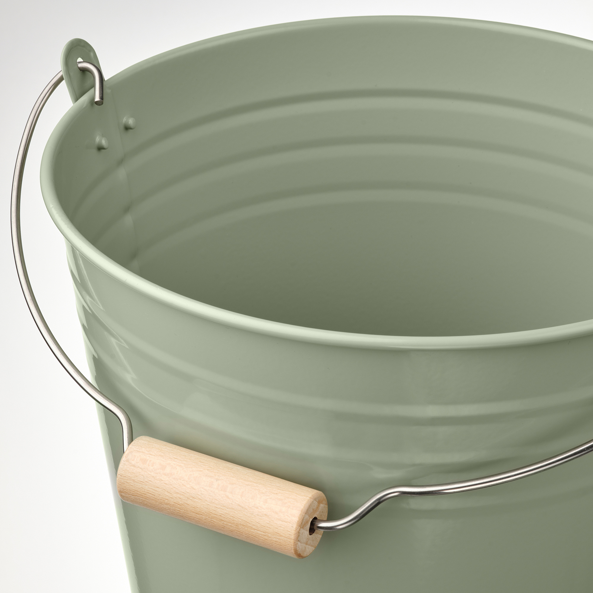 SOCKER bucket/plant pot in/outdoor light green 10 l | IKEA Latvija