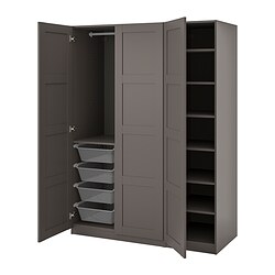 PAX/BERGSBO riidekapp tumehall/tumehall | IKEA Eesti