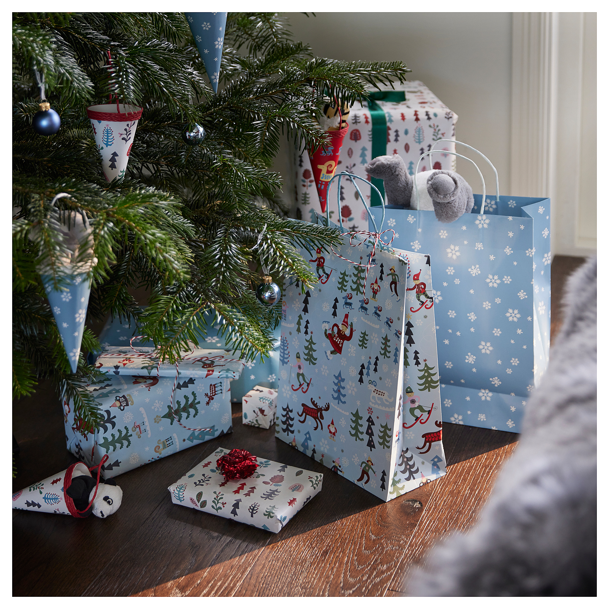 VINTERFINT hanging decoration cone/mixed patterns 15 cm | IKEA Eesti