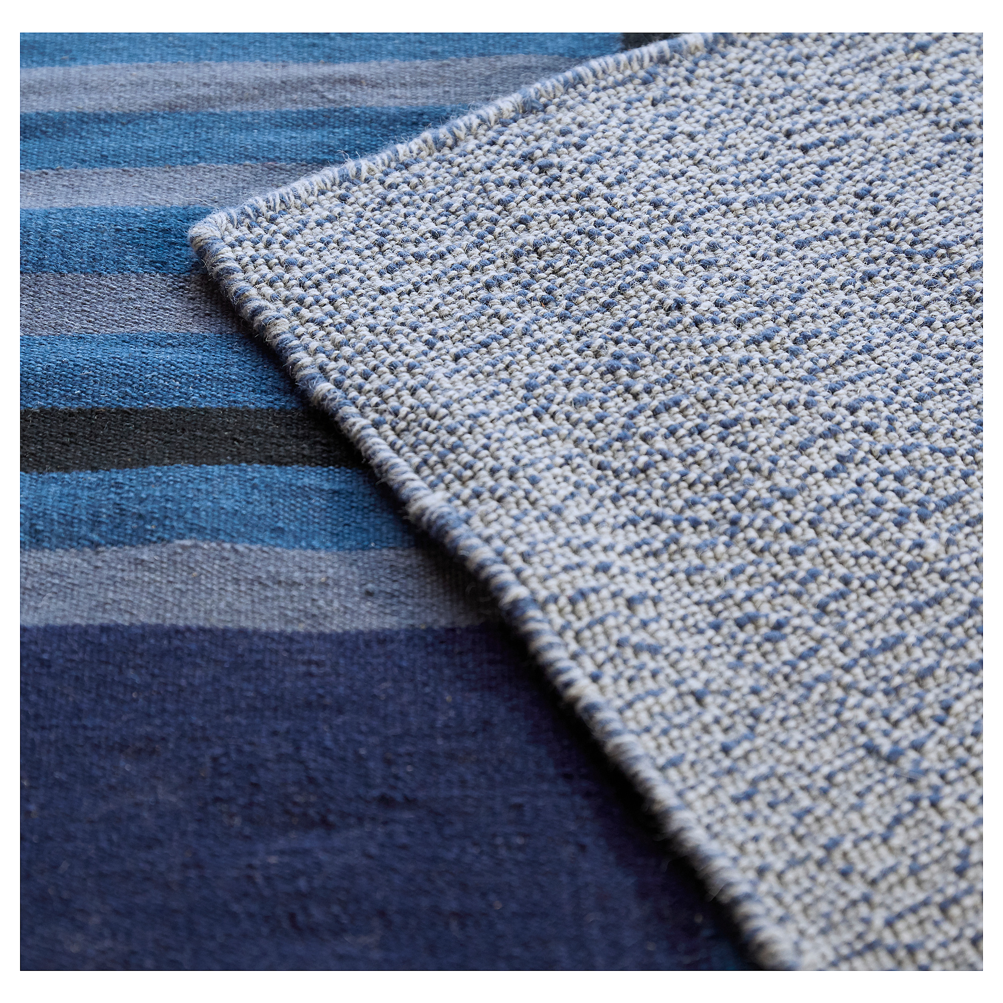 LOVRUP rug, flatwoven handmade blue 133x195 cm | IKEA Eesti
