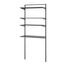 BOAXEL laundry combination anthracite/metal | IKEA Eesti