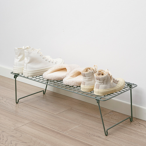 GREJIG shoe rack grey-green 58x27x17 cm | IKEA Latvija