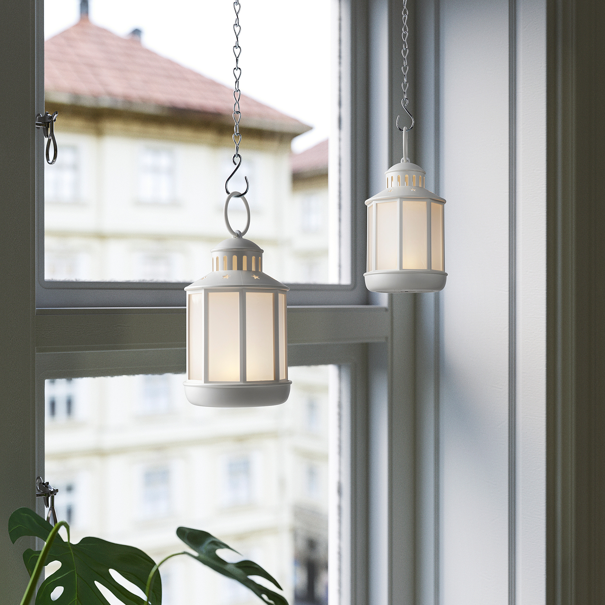 STRÅLA LED lantern battery-operated white 13 cm | IKEA Eesti