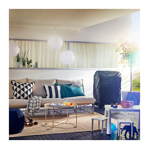 HAVSTEN 3-seat sofa, in/outdoor without armrests/beige 245x94x90 cm ...