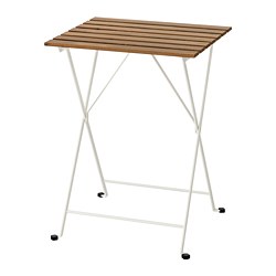 TÄRNÖ table, outdoor white/light brown stained 55x54 cm | IKEA Eesti