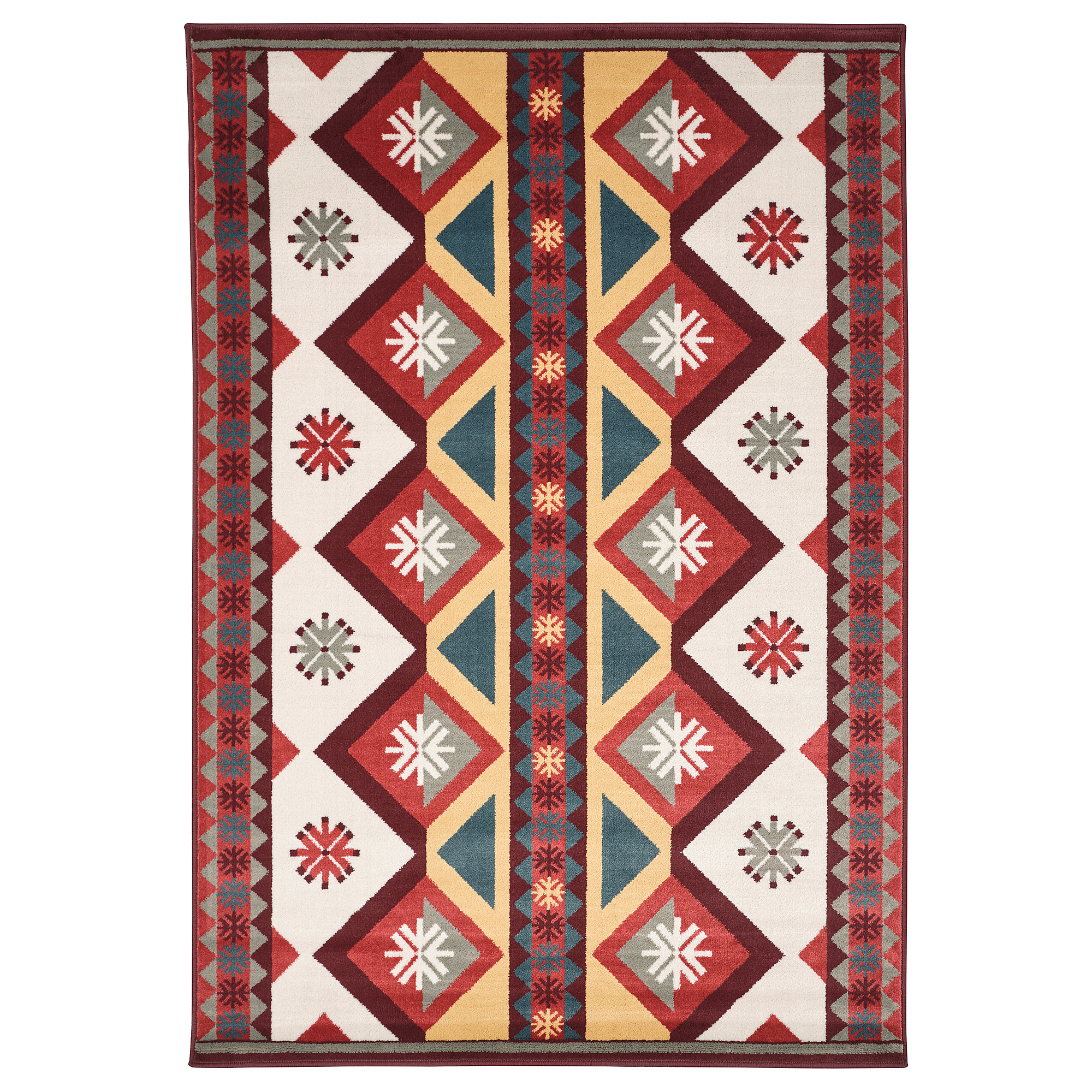 CYKELVÄG rug, low pile multicolour 133x195 cm | IKEA Latvija