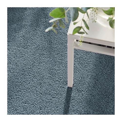 STOENSE rug, low pile medium blue 80x150 cm | IKEA Lietuva