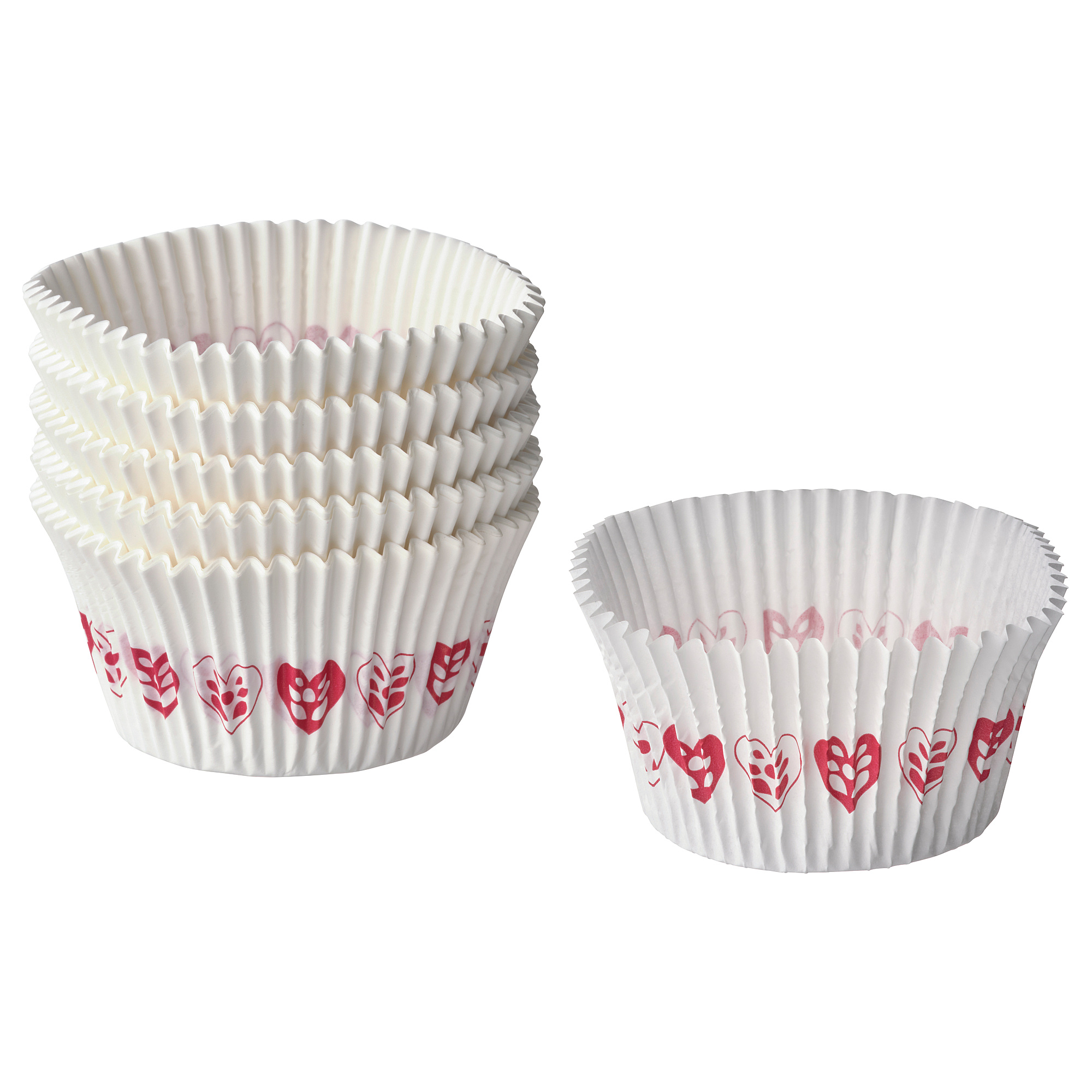 VINTERFINT baking cup heart pattern white | IKEA Lietuva
