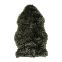 ULLERSLEV sheepskin dark green 85 cm | IKEA Latvija