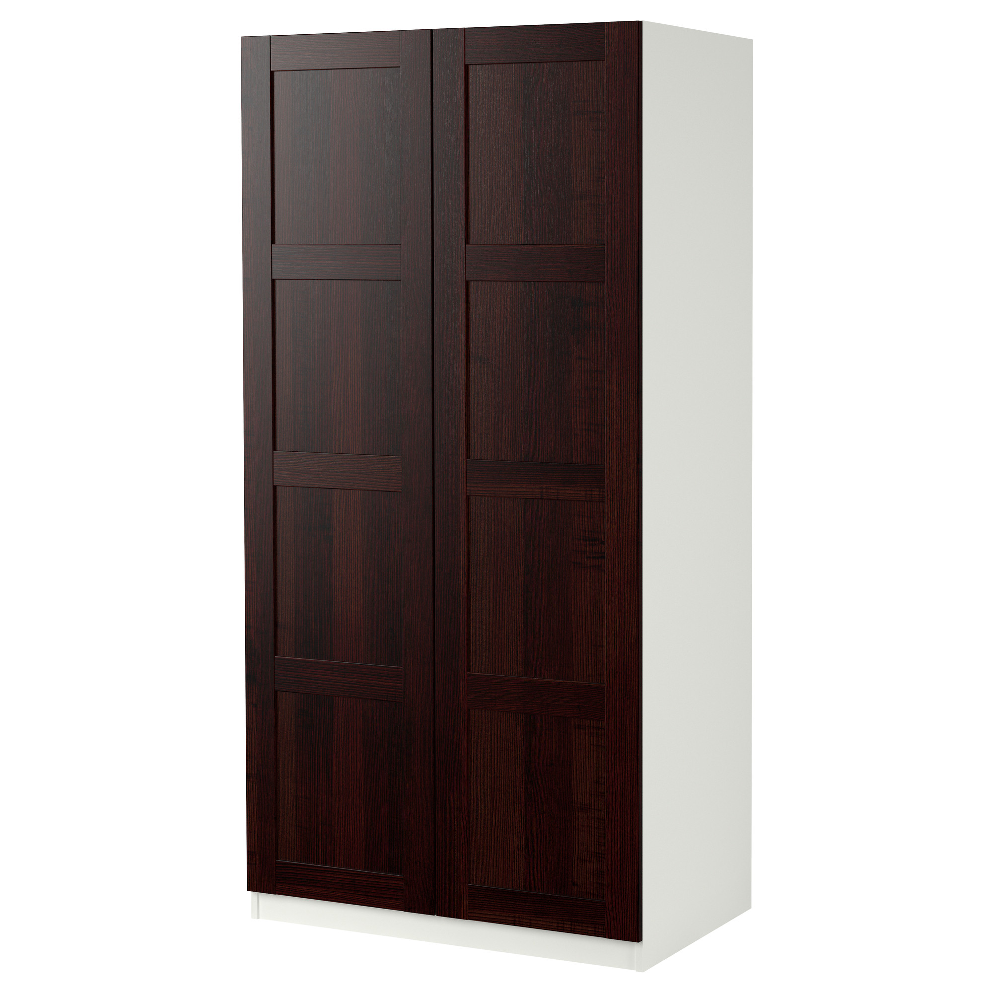 PAX 2 uksega riidekapp valge/Bergsbo mustjaspruun 99.8x60x201.2 cm ...