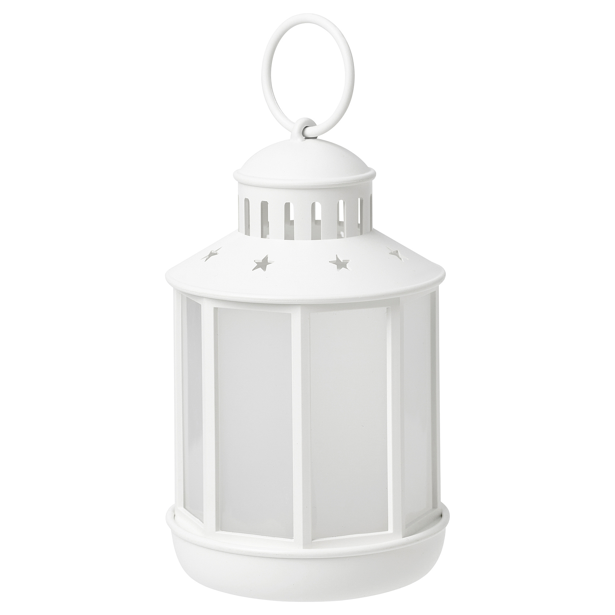 STRÅLA LED lantern battery-operated white 13 cm | IKEA Eesti
