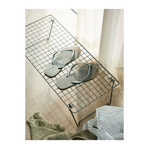 GREJIG shoe rack grey-green 58x27x17 cm | IKEA Latvija