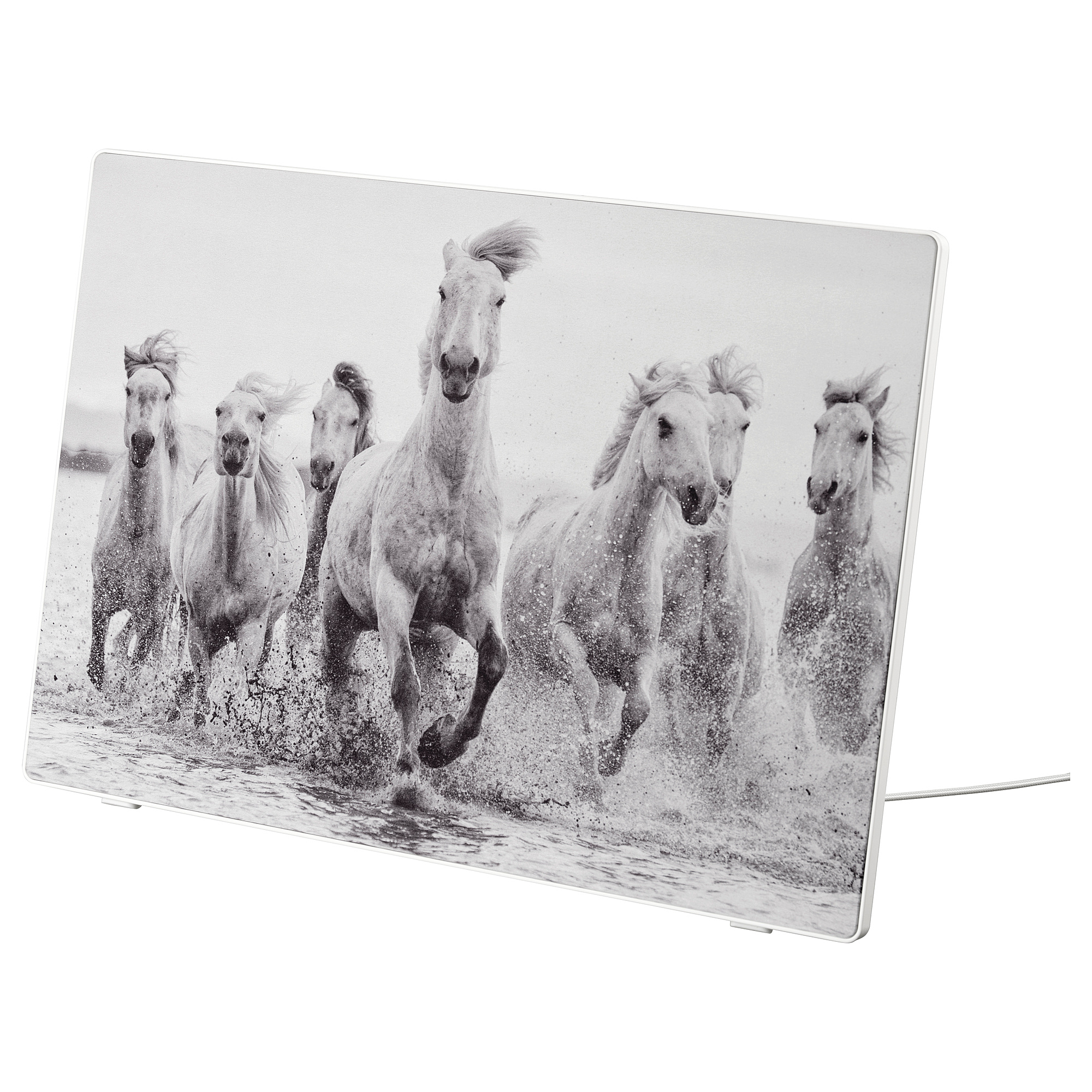 SYMFONISK picture frame with Wi-Fi speaker white/spirited splashing ...