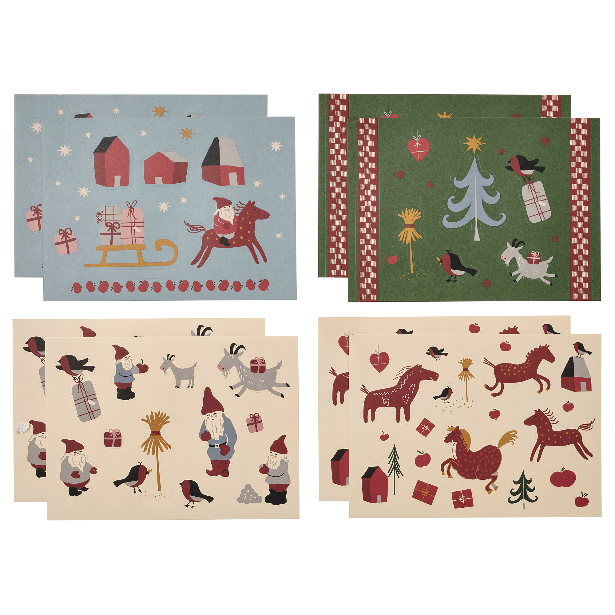 VINTERFINT stickers Christmas pattern multicolour | IKEA Eesti