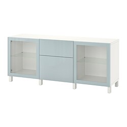 BESTÅ storage combination with drawers white Selsviken/Stubbarp/light ...