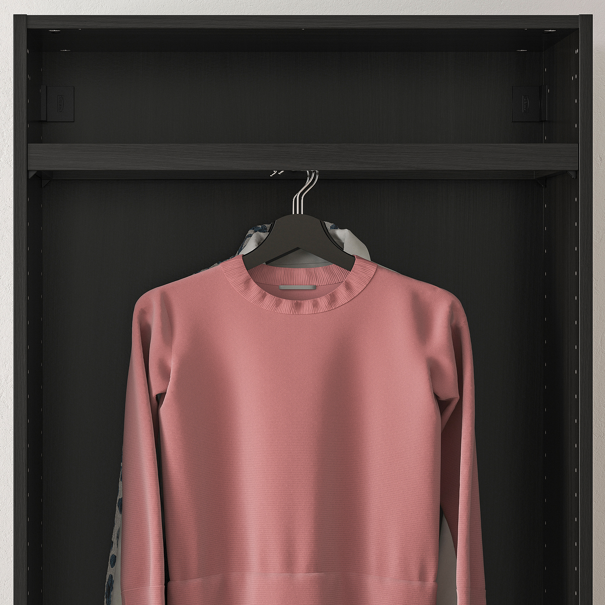 KOMPLEMENT clothes rail black-brown 71.1x33.3x3.5 cm | IKEA Lietuva