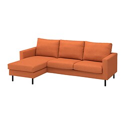 SALTSJÖBADEN 3-seat sofa with chaise longue Tonerud red-brown | IKEA Eesti