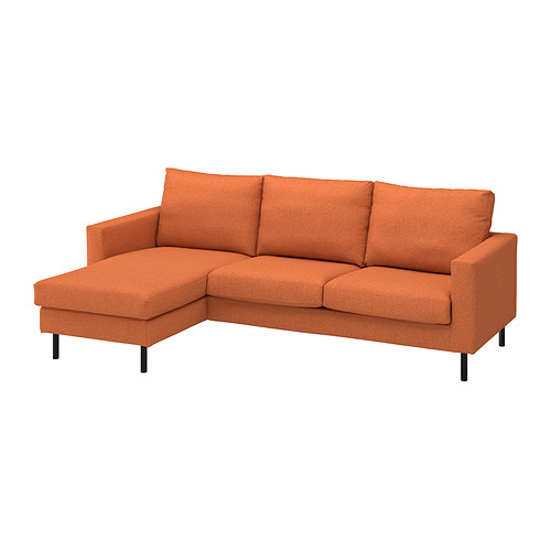 SALTSJÖBADEN 3-seat sofa with chaise longue Tonerud red-brown | IKEA Eesti