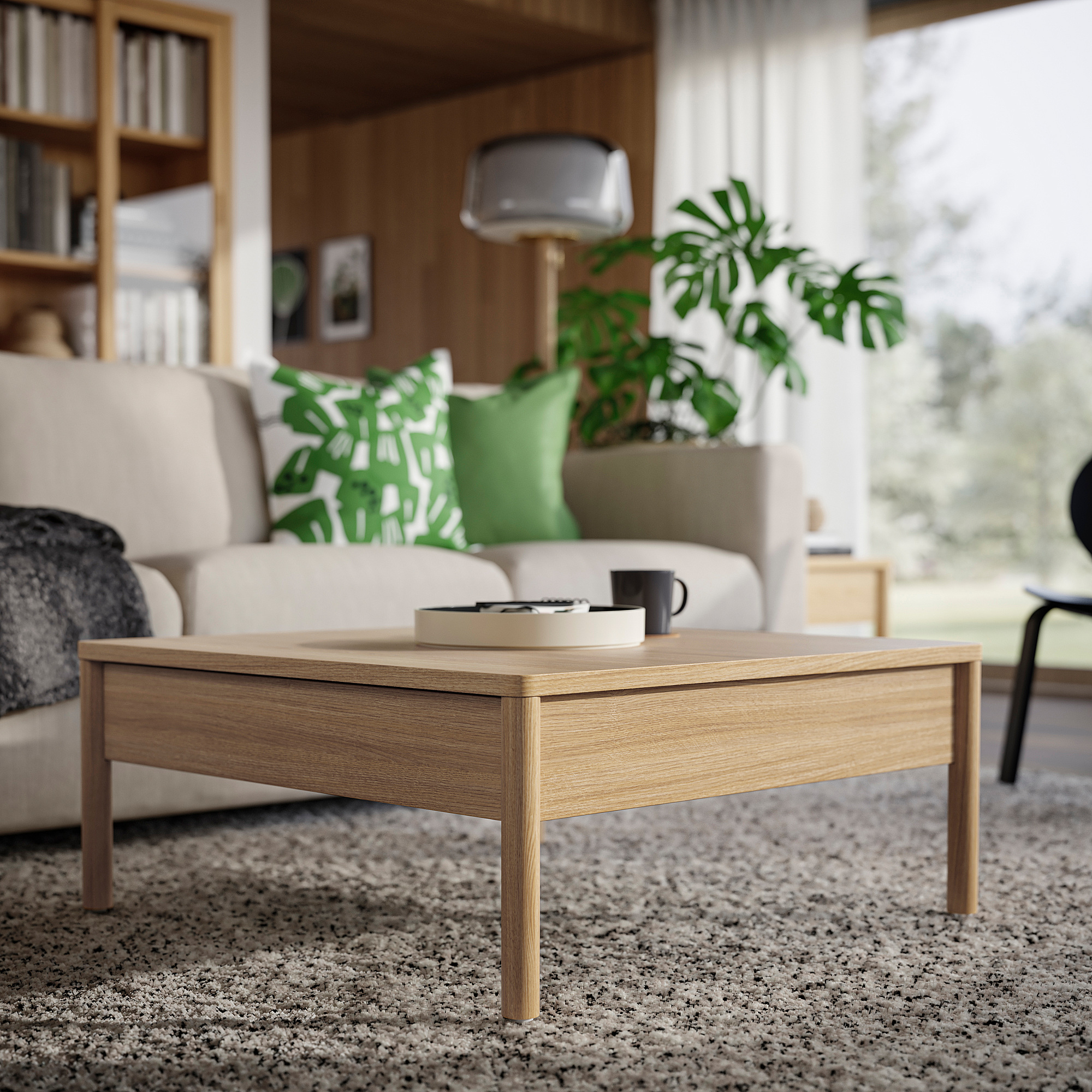 TONSTAD журнальный стол дубовый шпон 84x82 см | IKEA Latvija