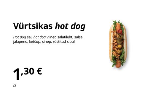 Swedish Bistro menu | IKEA Eesti