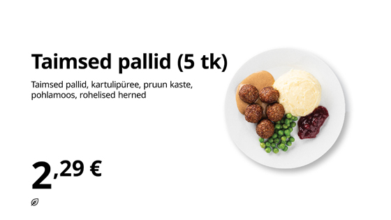 Swedish restaurant menu | IKEA Eesti